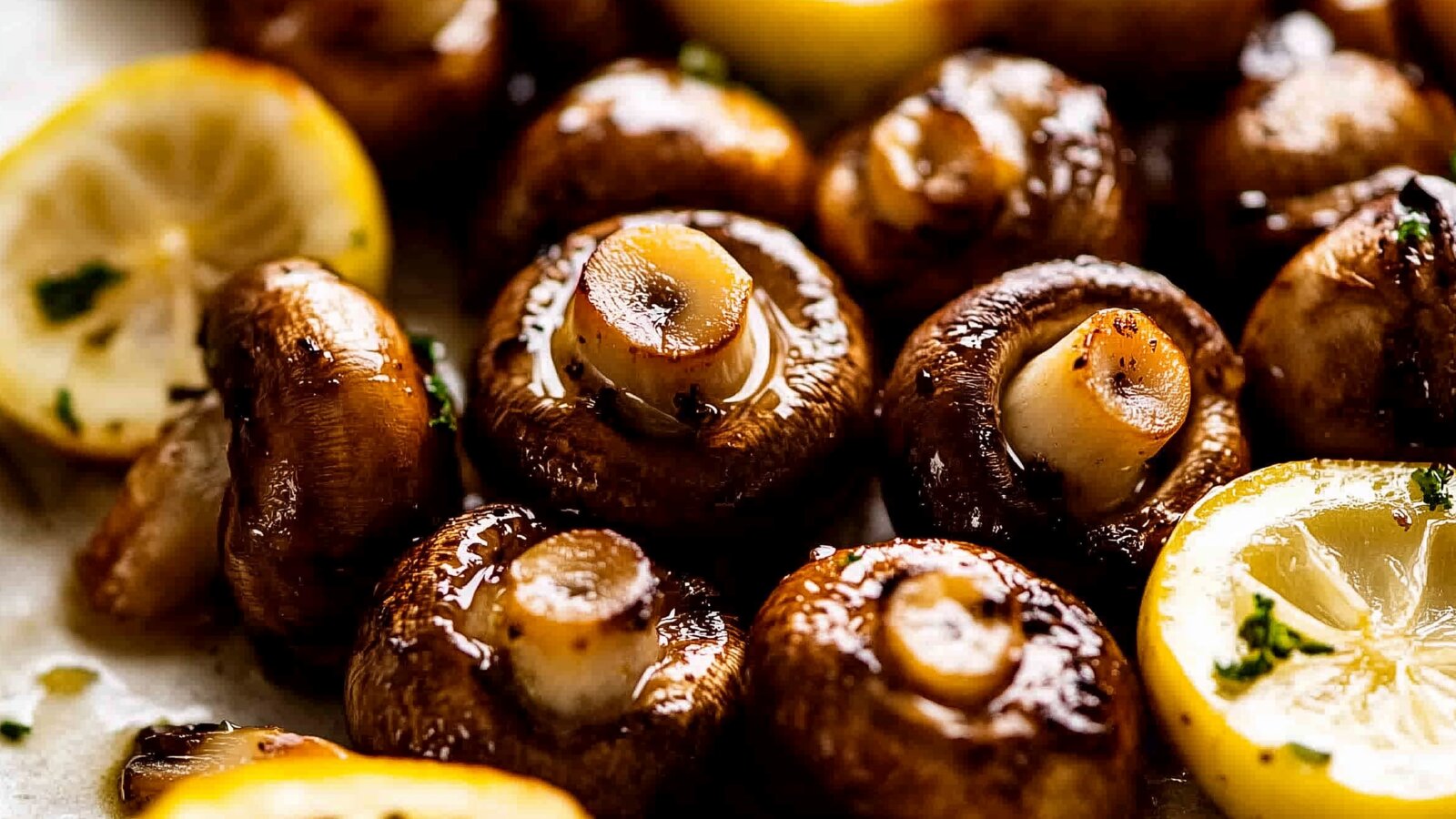 Geroosterde Knoflookboter Champignons recept | eetse