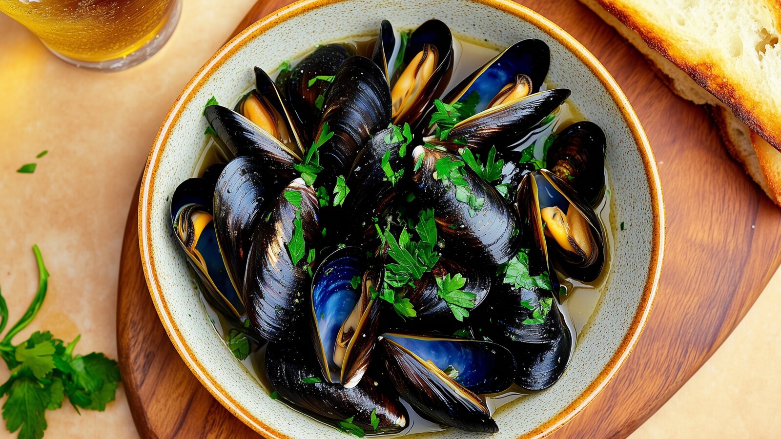 Gestoomde Mosselen met Knoflook en Peterselie recept | eetse