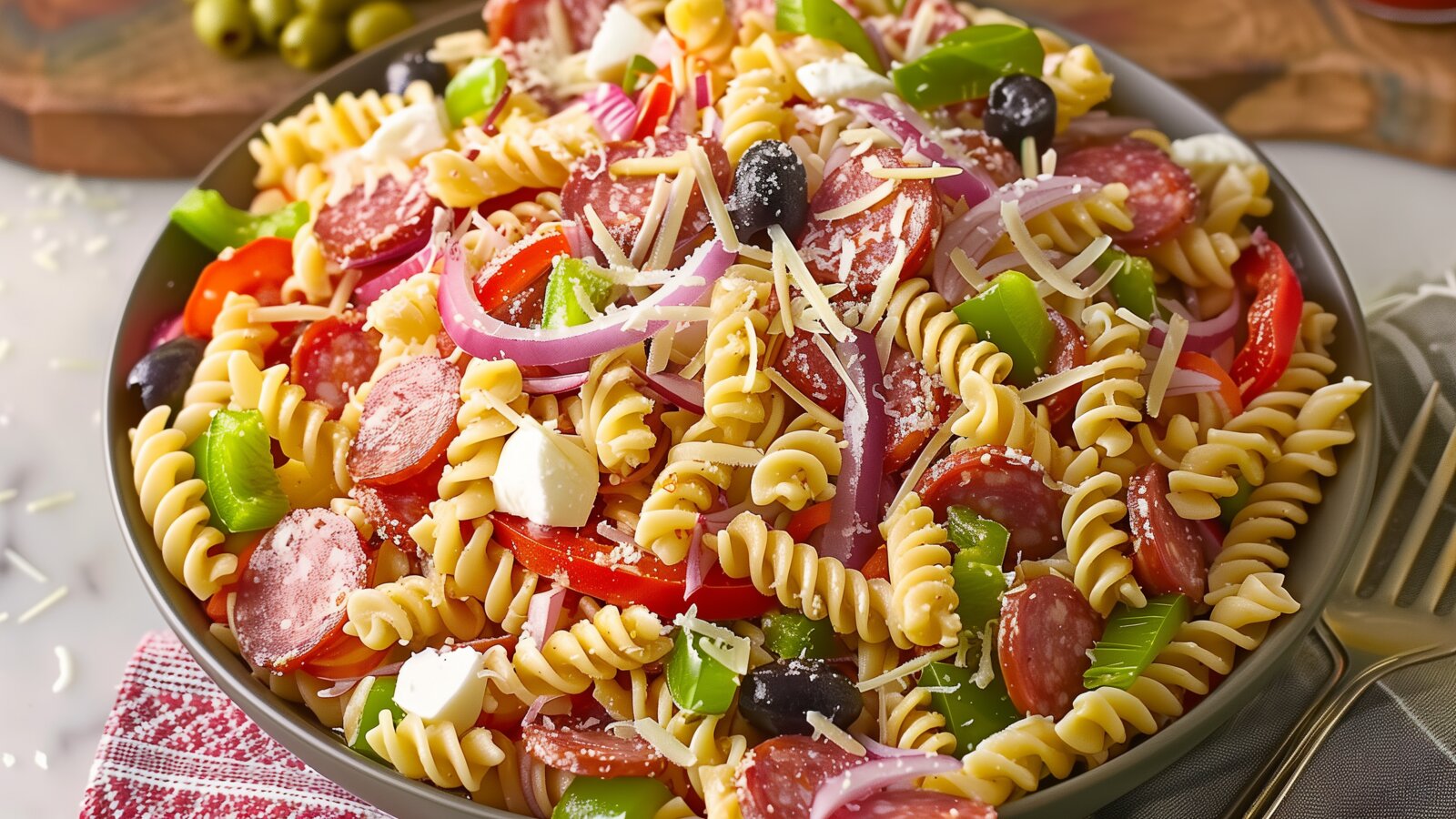 Italiaanse Pastasalade recept | eetse