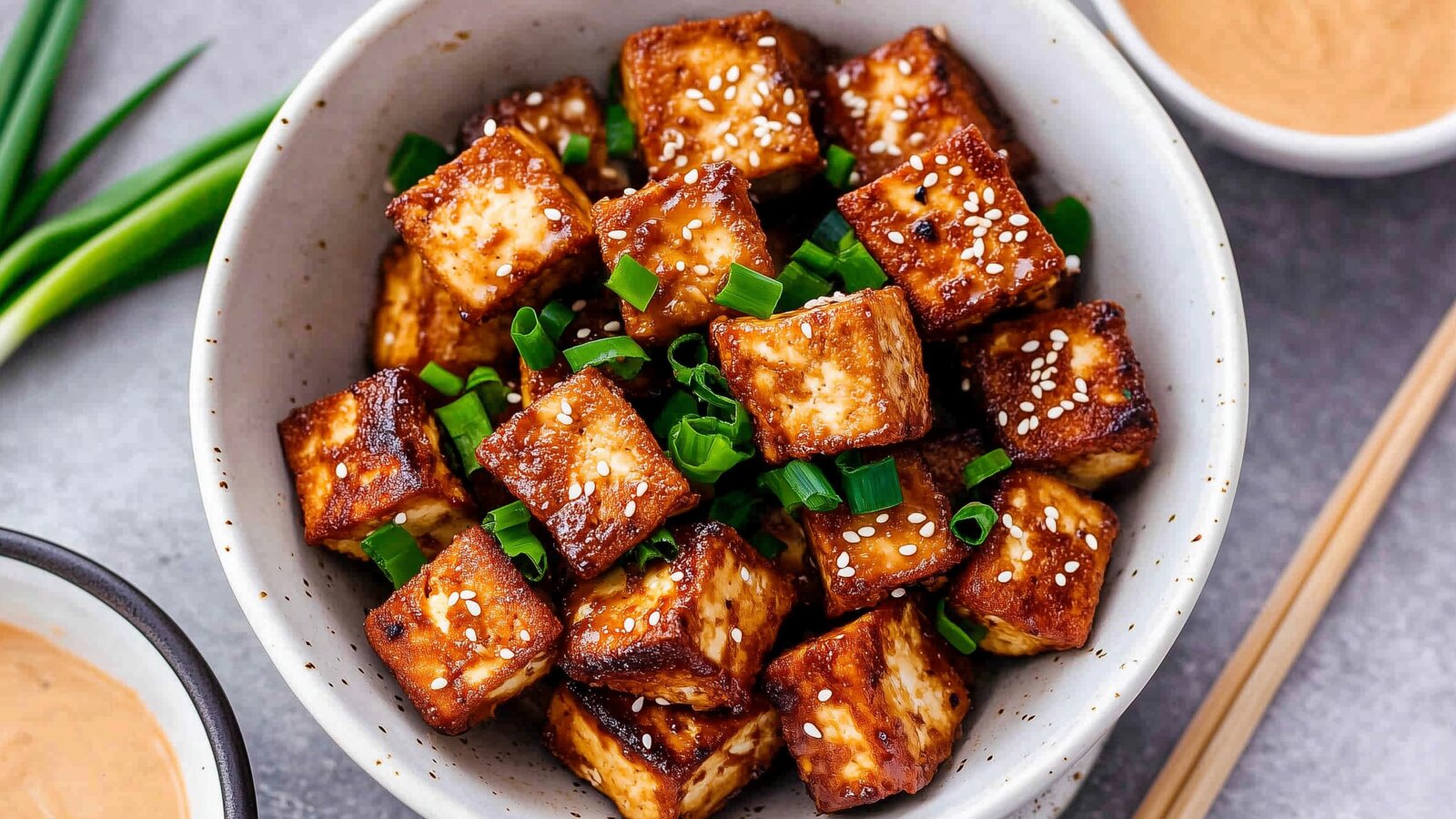 Krokant Gebakken Tofu recept | eetse