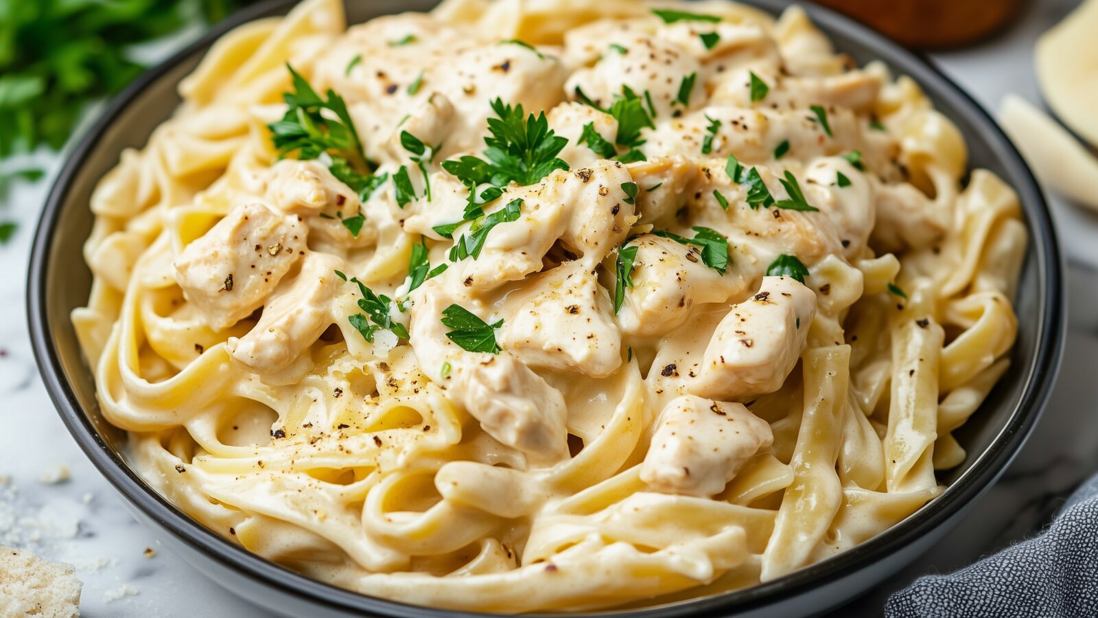 Pasta met Kip en Roomsaus recept | eetse