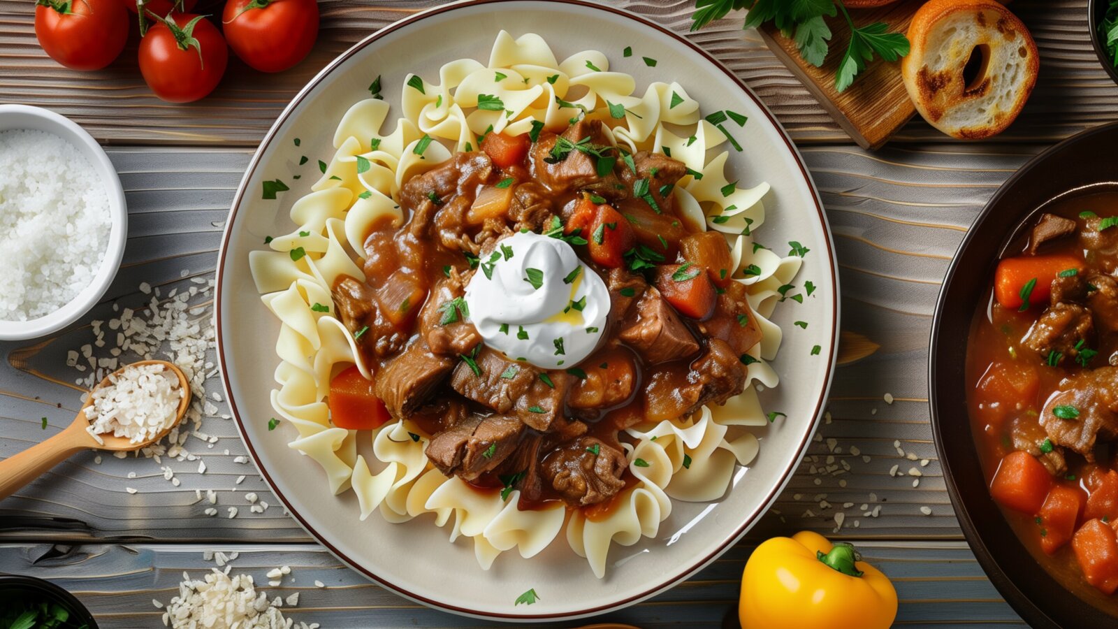 Pörkölt Hongaarse Stoof met Varkensvlees recept | eetse