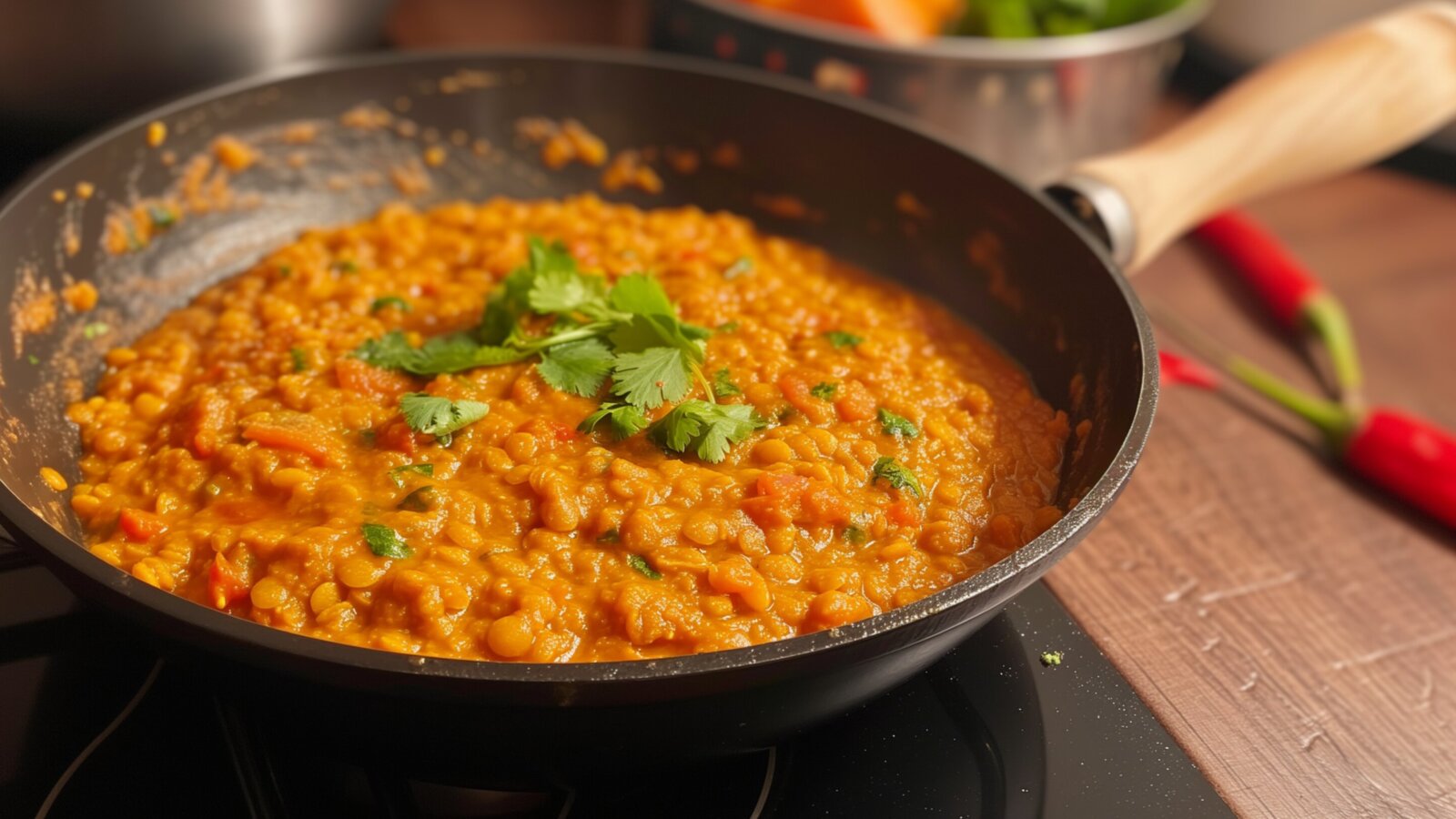 Rode Linzen Curry recept | eetse