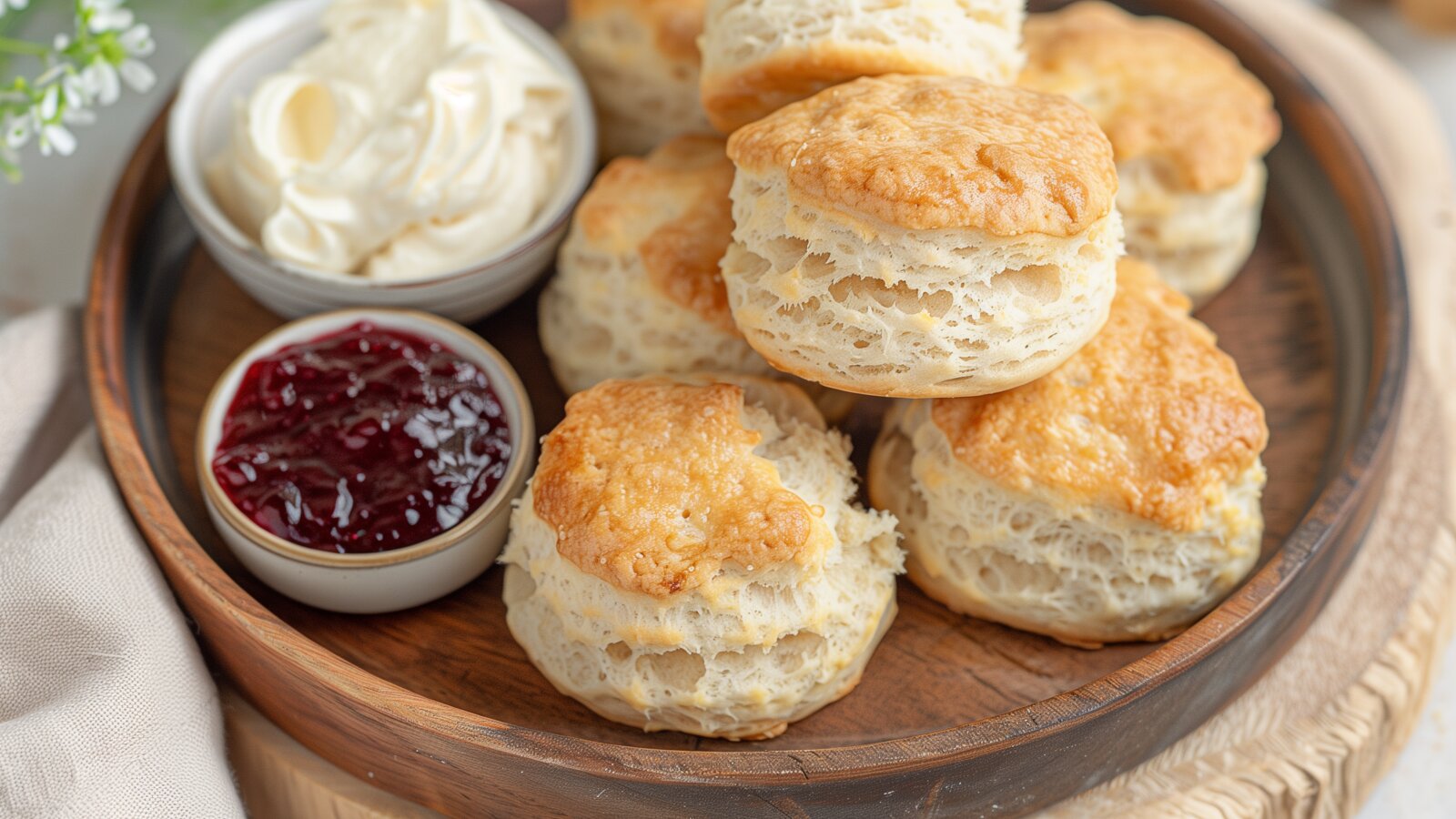 Scones met jam & clotted cream recept | eetse