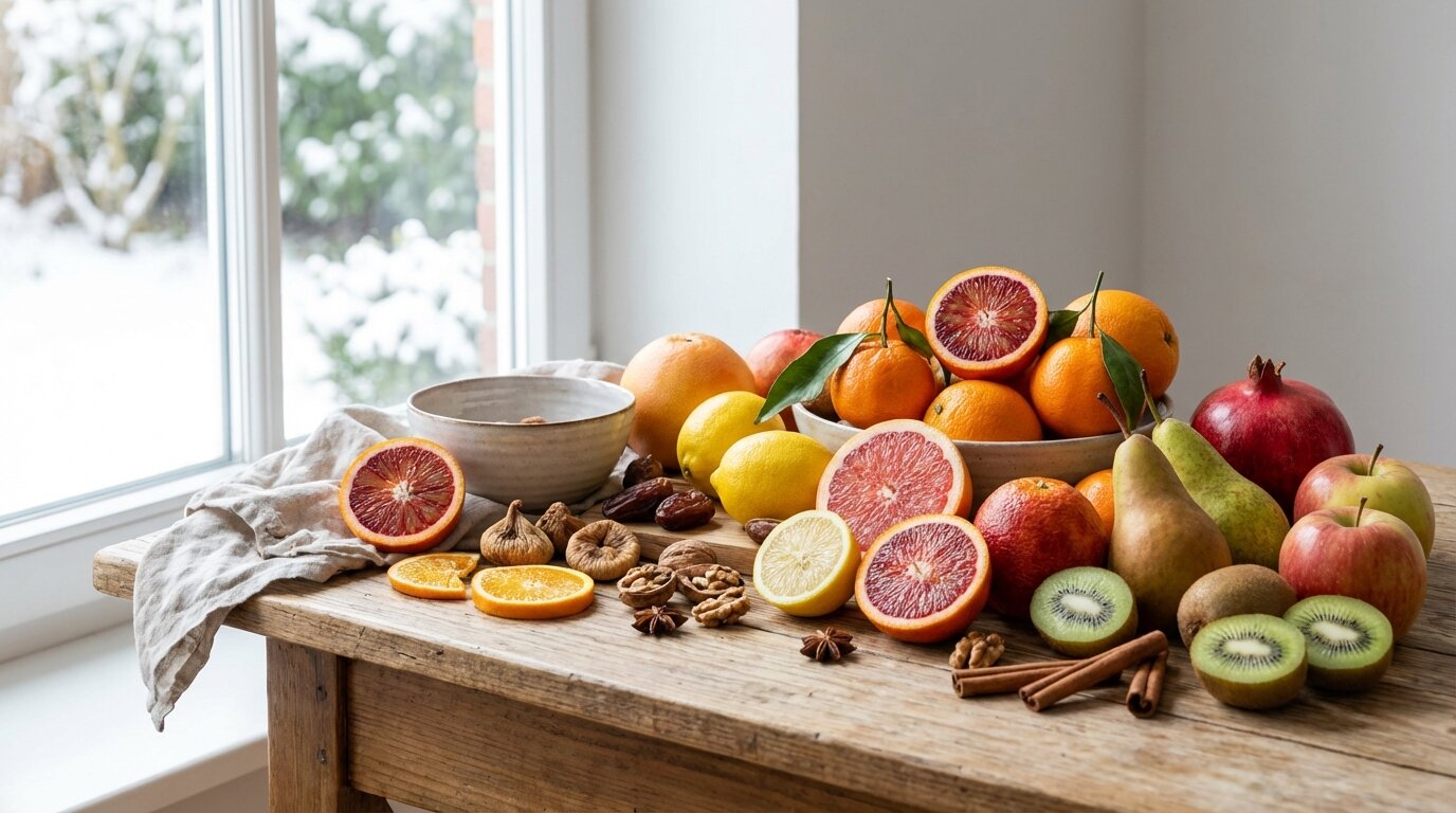 Welk seizoensfruit in de winter?