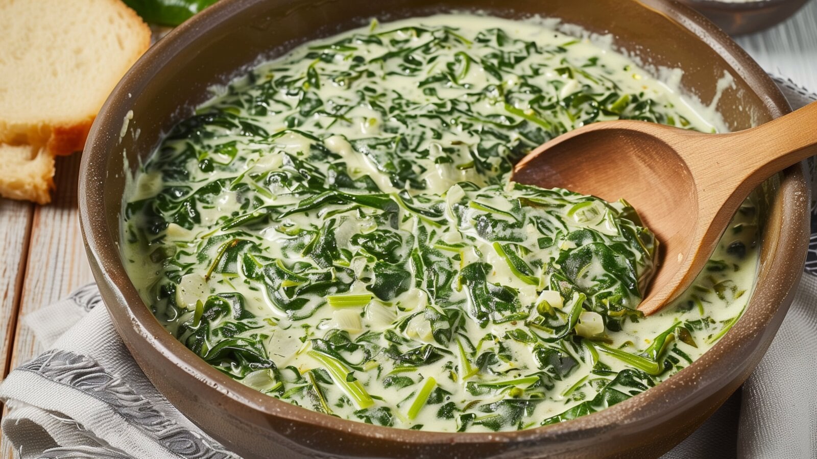 Zelfgemaakte Spinazie à la Crème met Kaas recept | eetse