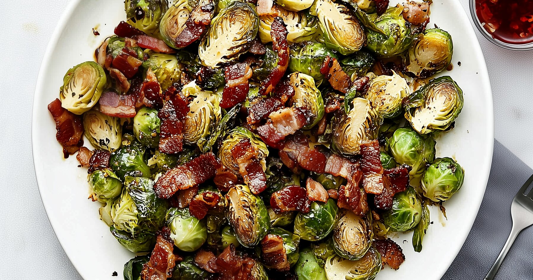 Gewokte Spruitjes Met Spek - amarello
