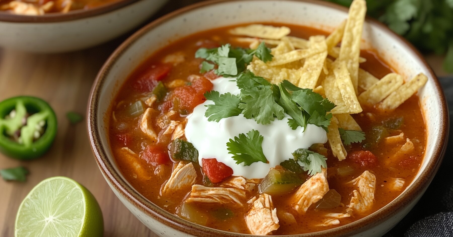 Kip Enchilada Slowcooker Soep recept | eetse