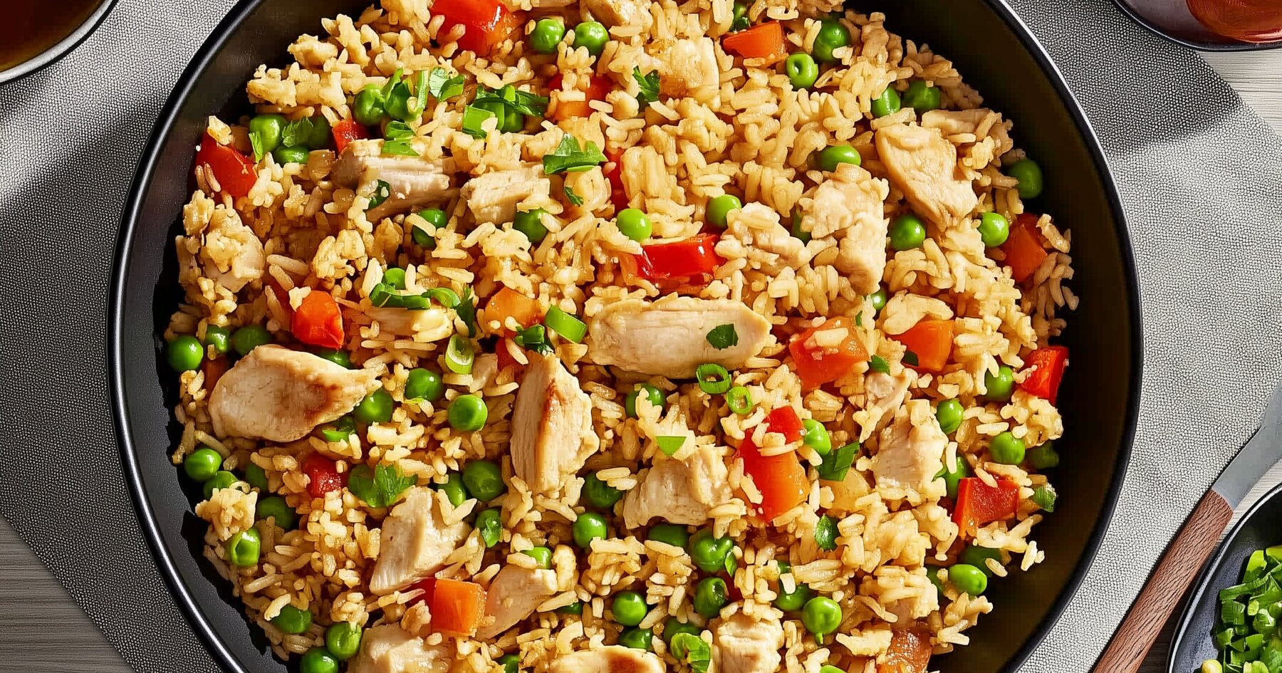 Kip met gebakken rijst en groente recept | eetse