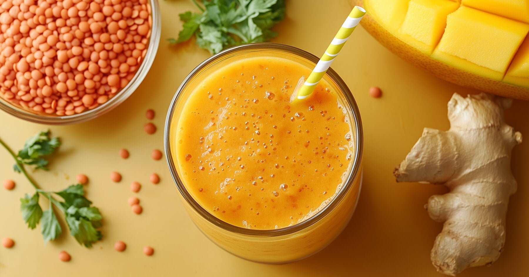 Mango-Gember Smoothie recept | eetse