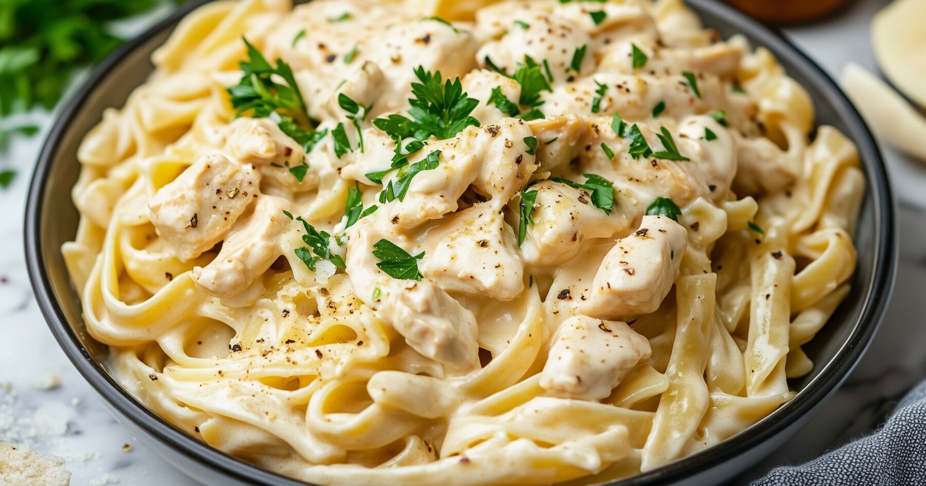 Pasta met Kip en Roomsaus recept | eetse
