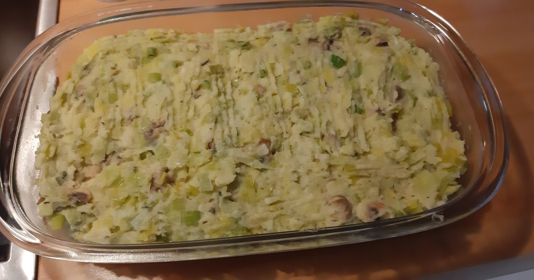 Preischotel met champignons en roomkaas met kruiden en knoflook recept ...